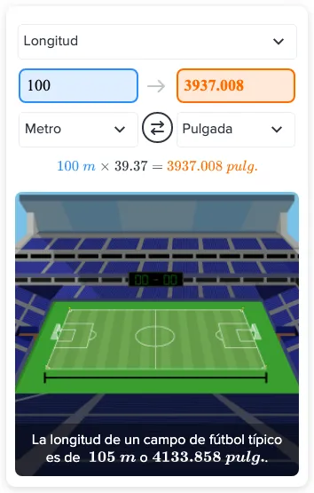 Respuestas de Flexi - ¿Cuántas pulgadas son 100 metros? | CK-12 Foundation