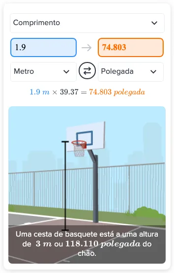 Quantas polegadas equivalem a 1.9 metros? - etapas & exemplos | CK-12 ...