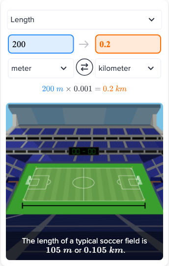 Flexi answers - How many kilometers are there in 200 meters? | CK-12 ...