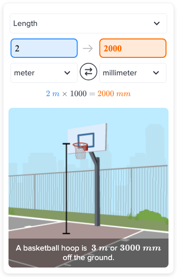 Flexi answers - How many millimeters are in 2 meters? | CK-12 Foundation