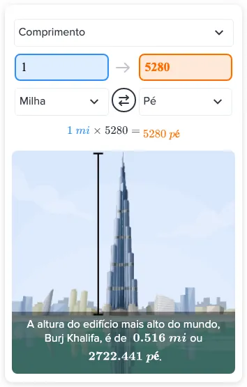 Respostas do Flexi - O que equivale a 1 milha em pés? | CK-12 Foundation