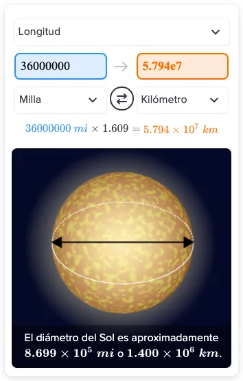 Respuestas de Flexi - ¿Cuántos kilómetros hay en 36 millones de millas ...
