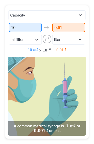 Flexi answers - What is the volume of 10 milliliters in liters? | CK-12 ...