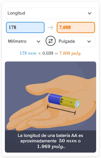 Respuestas de Flexi - ¿Cuál es el equivalente de 178 milímetros en ...