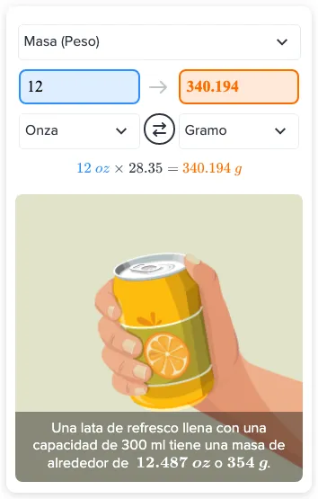 Respuestas de Flexi - ¿Cuál es el peso de 12 onzas en gramos? | CK-12 ...
