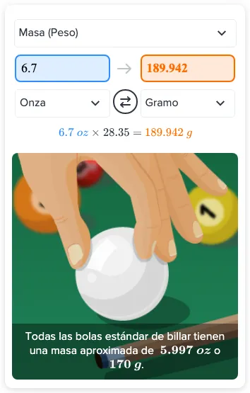 Respuestas de Flexi - ¿Cuántos gramos son 6.7 onzas? | CK-12 Foundation