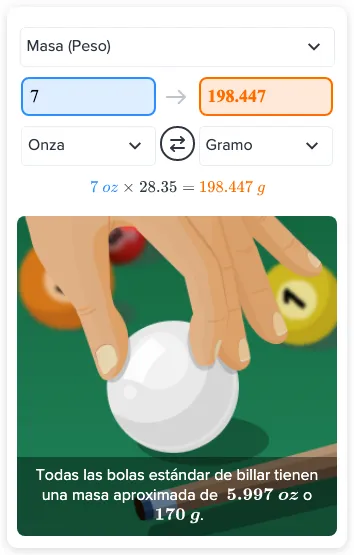 Respuestas de Flexi - ¿Cuál es el equivalente en gramos de 7 onzas ...