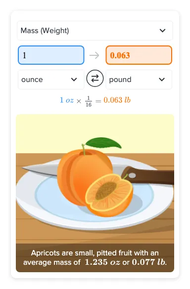 Flexi answers - How many pounds is 1 ounce? | CK-12 Foundation