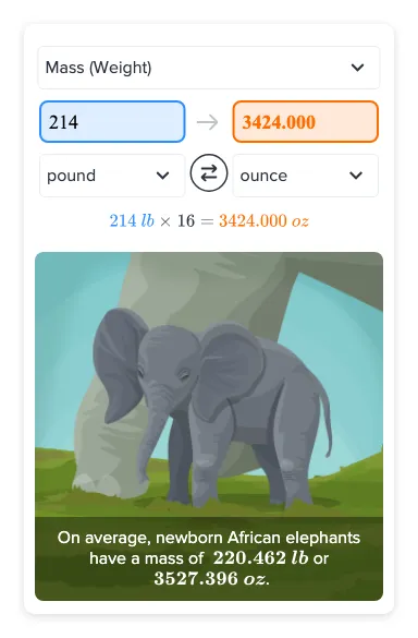 Flexi answers - How many ounces are in 214 pounds? | CK-12 Foundation Flexi answers - How many ounces are in 214 pounds? | CK-12 Foundation