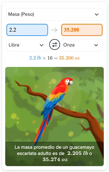 Respuestas de Flexi - ¿Cuántas onzas son 2.2 libras? | CK-12 Foundation